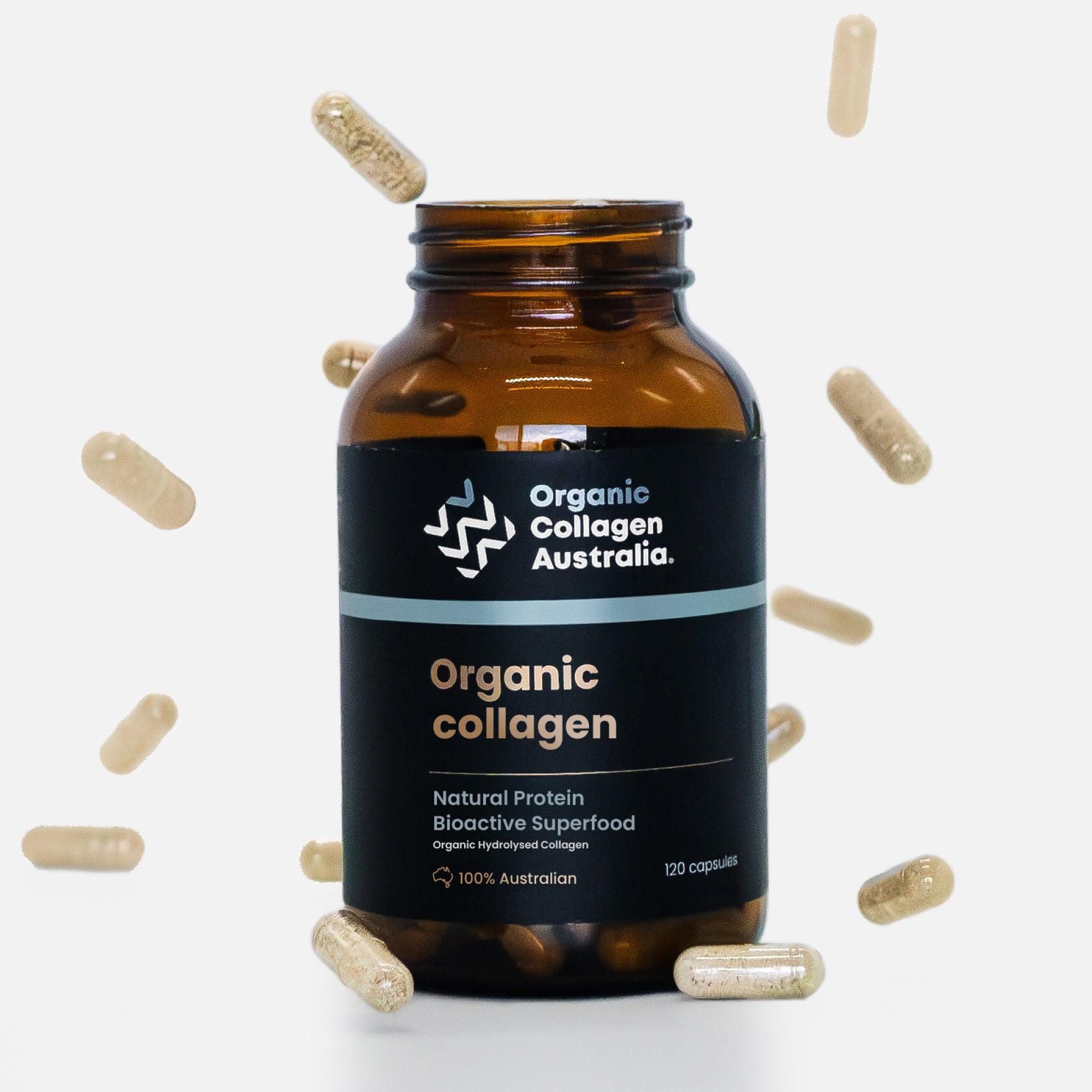 Organic Collagen (120 Capsules) | 100% Australian Made